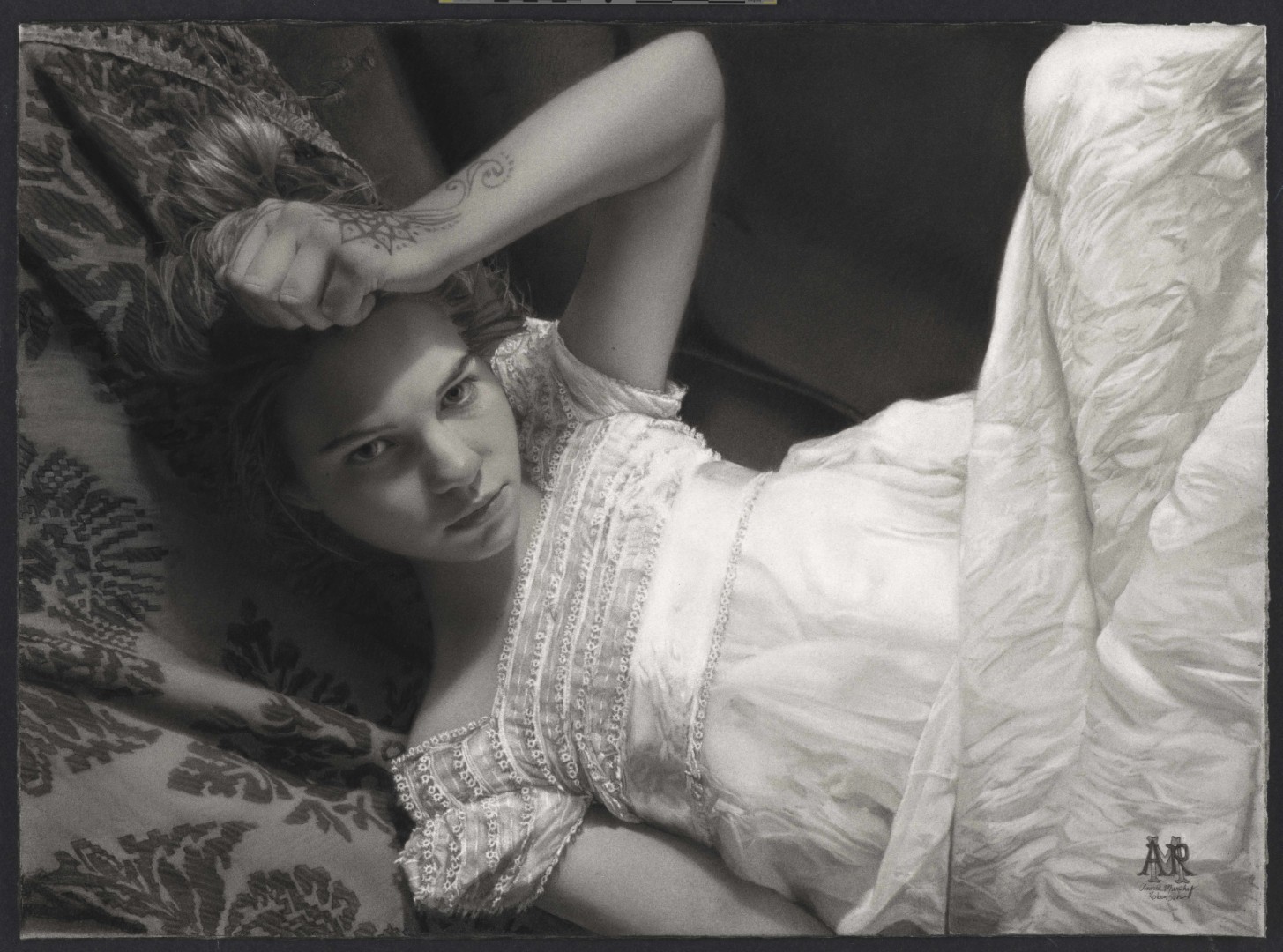The Parlor Charcoal on Paper 2025 (Large) – Annie Murphy Robinson